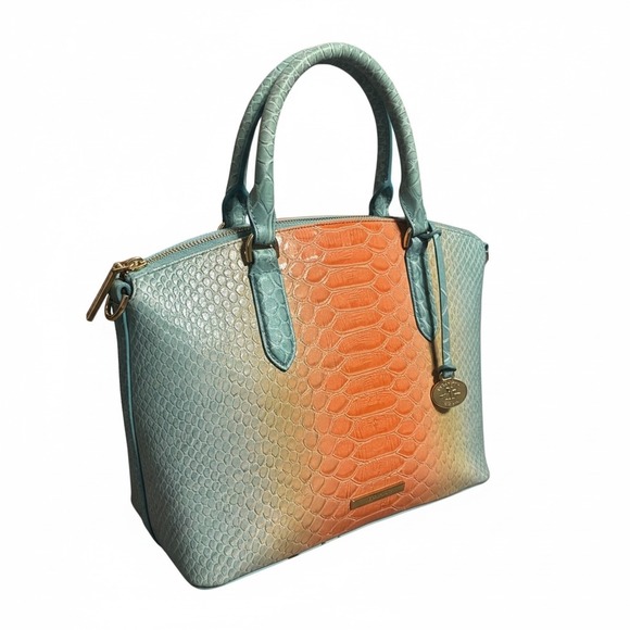 Brahmin | Bags | Brahmin Duxbury Satchel Daylily Volute Crocodile ...
